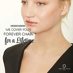 KISPER Sterling Silver Snake Chain Necklace –Thin, Dainty, Sterling Silver Plated Stainless Steel Jewelry for Women & Men with Lobster Clasp, 20"