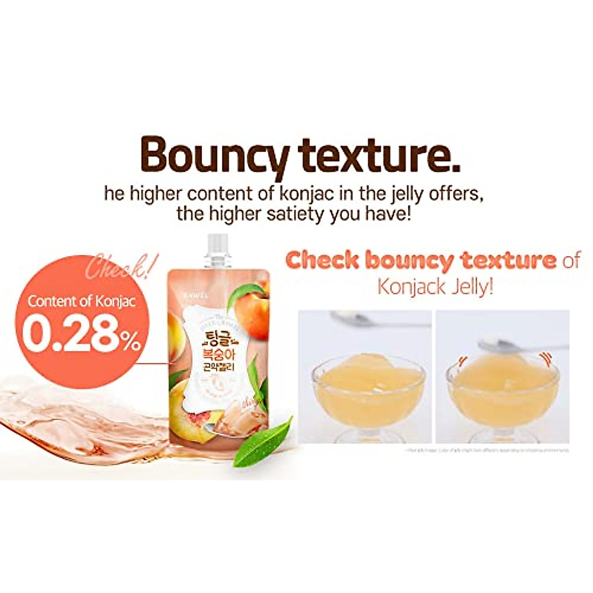 RAWEL Thingle Delicous Konjac Jelly 1box (130ml x 10packs) / 6 Calories/Sugar Free/Low Calories/Fruit Flavor Jelly with low carb/Drinkable Zero Sugar Jelly Dessert (Hibiscus & Pomegrante)