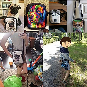 GIFTPUZZ Black Cat Print Crossbody Purses for Women Messenger Shoulder Bags Teen Casual Sling Sports Cross Body Purse Pouch Teens Girls Tote Organizer Storage Small, Solid Black