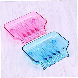 FELTECHELECTR Suction Cup soap Dish soap Dish for Shower soap Dish for Bathroom soap Dish Suction soap Box Colorful Storage Box