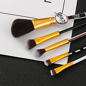 Cute Anime Demon Makeup Brushes - Anime Figure Tanjirou Nezuko Metal Cosmetic Brush Set - Eye Shadow Concealer Foundation Blusher (demon makeup brush 2)