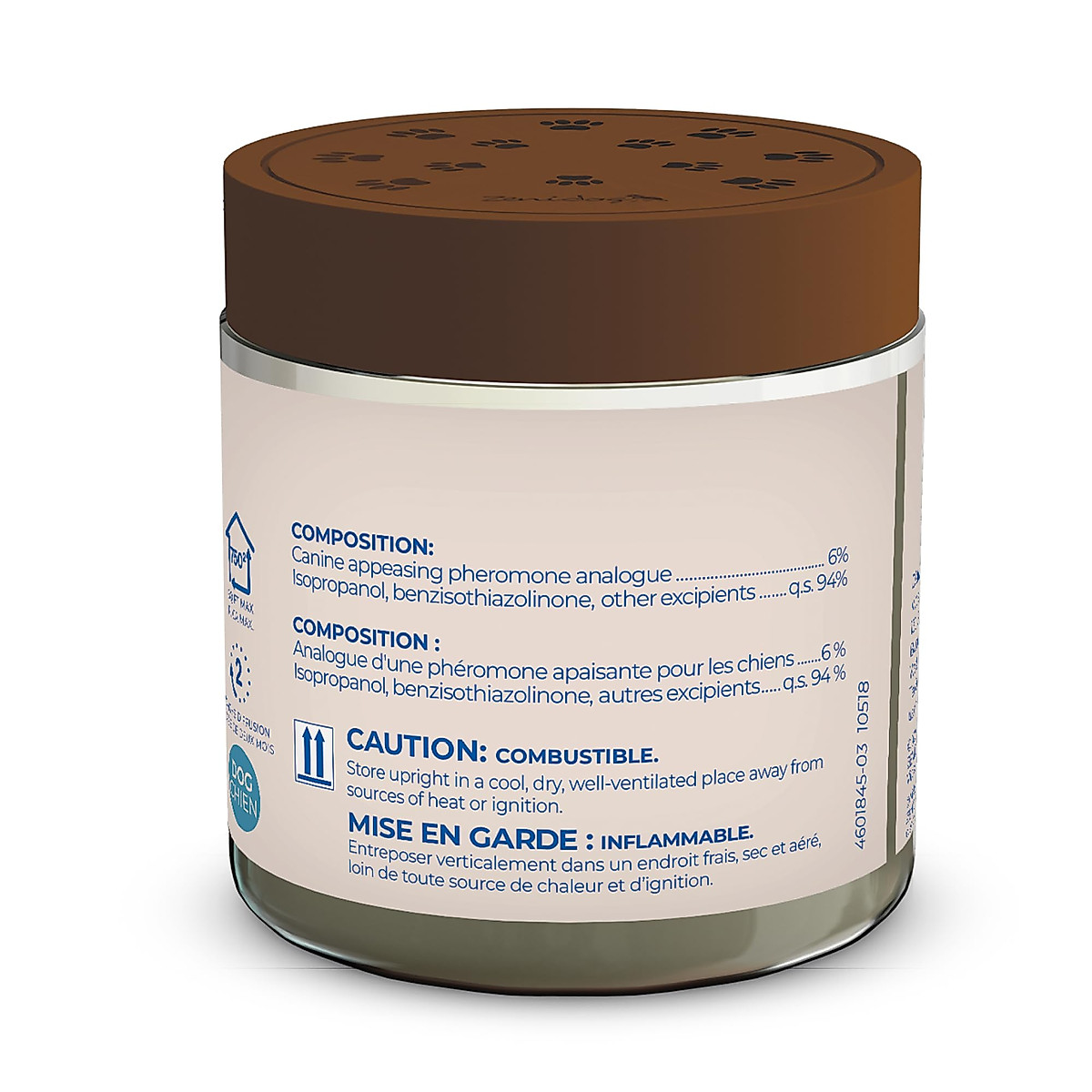 Virbac ZENIDOG Gel Diffuser - Dog Calming Pheromones for Stress Relief, No Electricity Required & Lasts up to 2 Months, Dog Calming Diffuser
