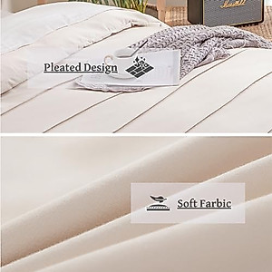 Haowaner Queen Size Duvet Covers, Queen Duvet Cover Set, Boho Duvet Cover Queen Size, 90x90"Comforter Cover Queen Size,Bedding Duvet Covers,Beige Duvet Cover Queen Comforter Cover,Textured Duvet Cover