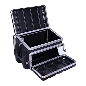 Crossrock Console Rack case 7U Slant top 2U Front and 6U Rear(CRC7U2U6U), Console-7U/2U/6U