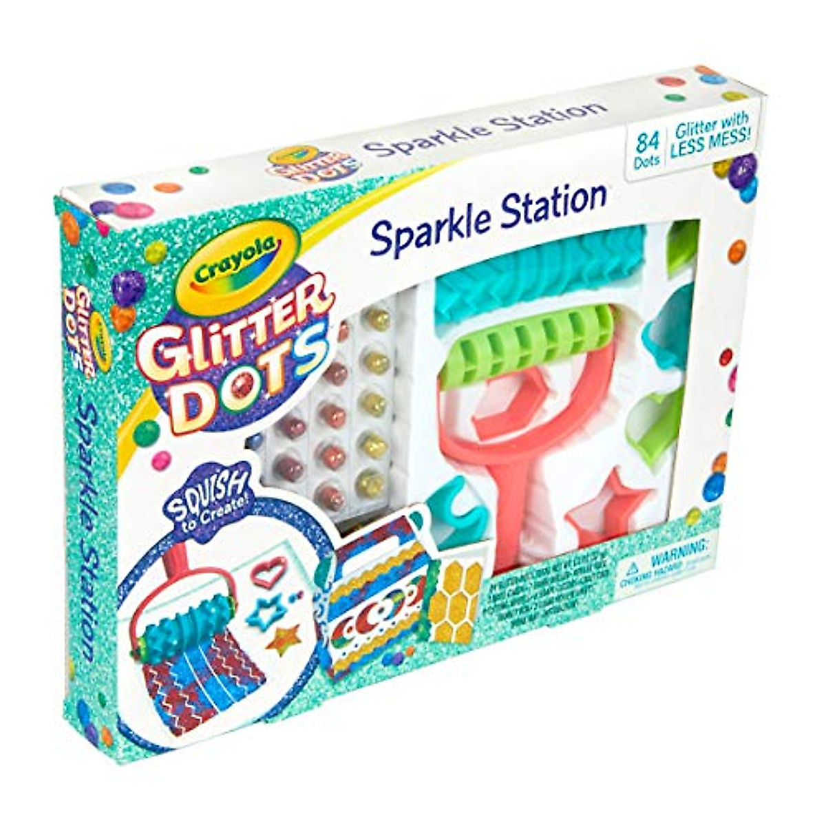 Crayola 04 0704 Glitter Dots Sparkle Station Craft Kit, Gift for Kids Age 6+