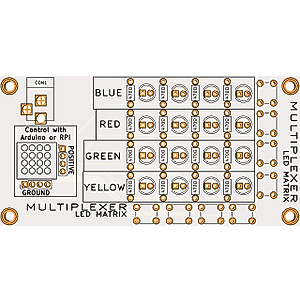 eLearnTronics Learn to Solder | Electronics Learning Board: Multiplexer | Practice Soldering & Learn Electronics Use with Arduino or Raspberry Pi