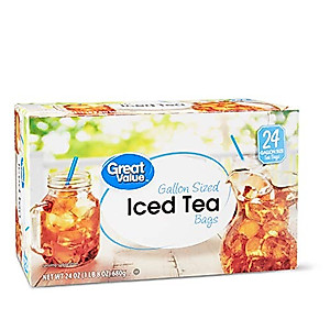 Great Value Iced Tea Bags, Gallon Sized, 24 oz, 24 Count (Pack of 2)