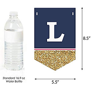 Big Dot of Happiness Last Sail Before the Veil - Nautical Bridal Shower and Bachelorette Party Bunting Banner - Bridal and Bachelorette Party Decorations