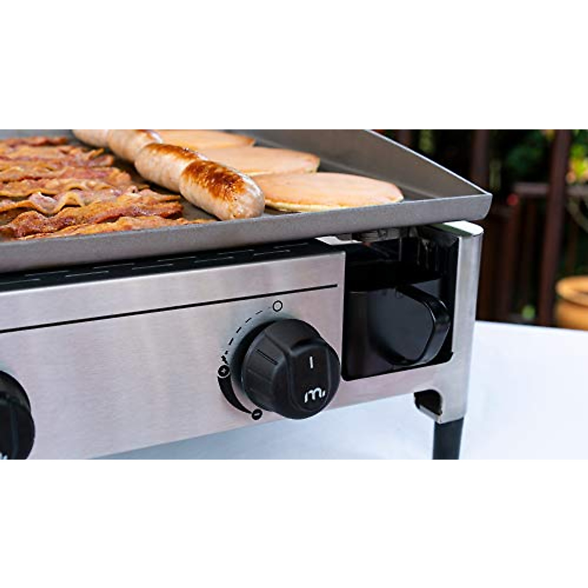 Megamaster 820-0054F Propane Gas Grill, Silver and Black