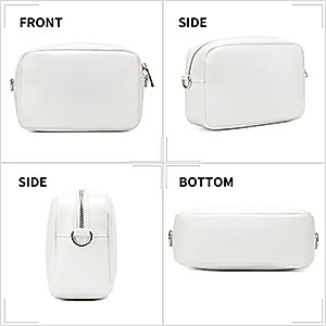 INICAT Crossbody Bag for Women Roomy Pockets Wallet Purse with Small Coin Purse（60-White）