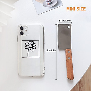 Rongkup 2pcs Mini Knife Set Package Box Cutter Tiny Knife Chef Kitchen Cheese Knife