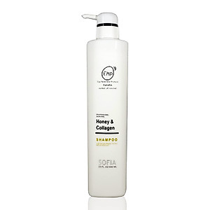 SOFIA EMP Keratin Honey & Collagen Shampoo For Normal to Dry Hair- Increase Gloss, Hydration, Shine 680ml