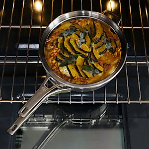 Calphalon Premier Space Saving 1.5 Quart Sauce Pan with Lid, Hard-Anodized Nonstick Cookware with MineralShield Technology, Dishwasher and Oven Safe