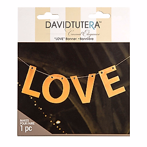 L O V E Love 6 Inch Tall Heavy Letters Wedding Party Banner Decoration - Color: Copper