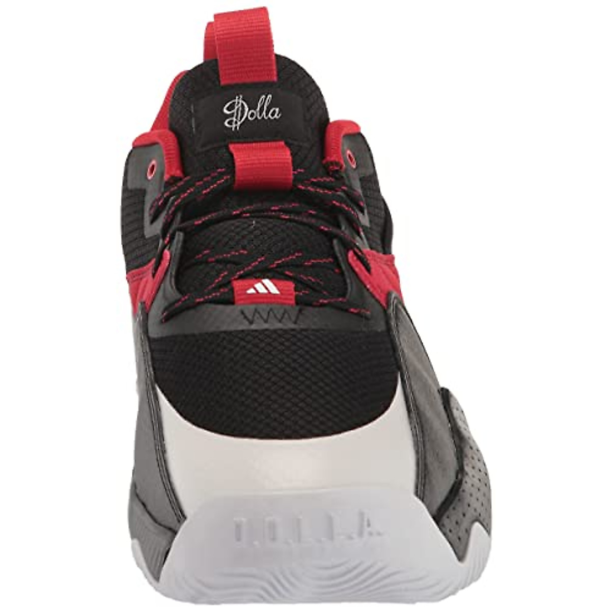 adidas Unisex Dame Certified Basketball Shoe, Better Scarlet/White/Black, 13 US Men