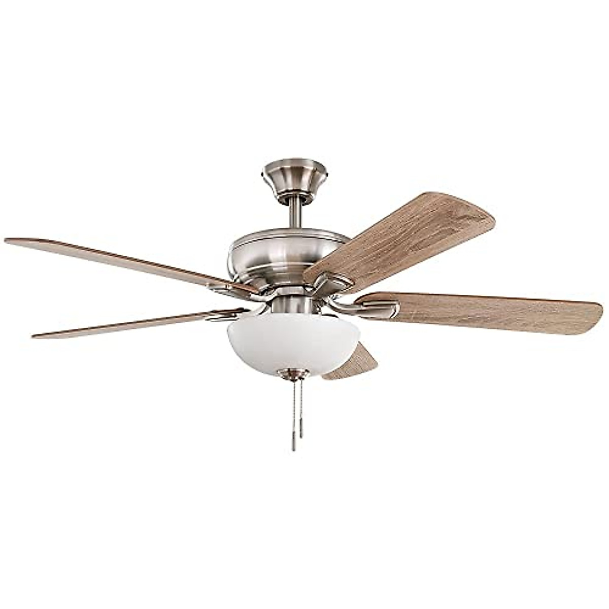 Hampton Bay Rothley II 52 in. Brushed Nickel LED Ceiling Fan with Light Kit