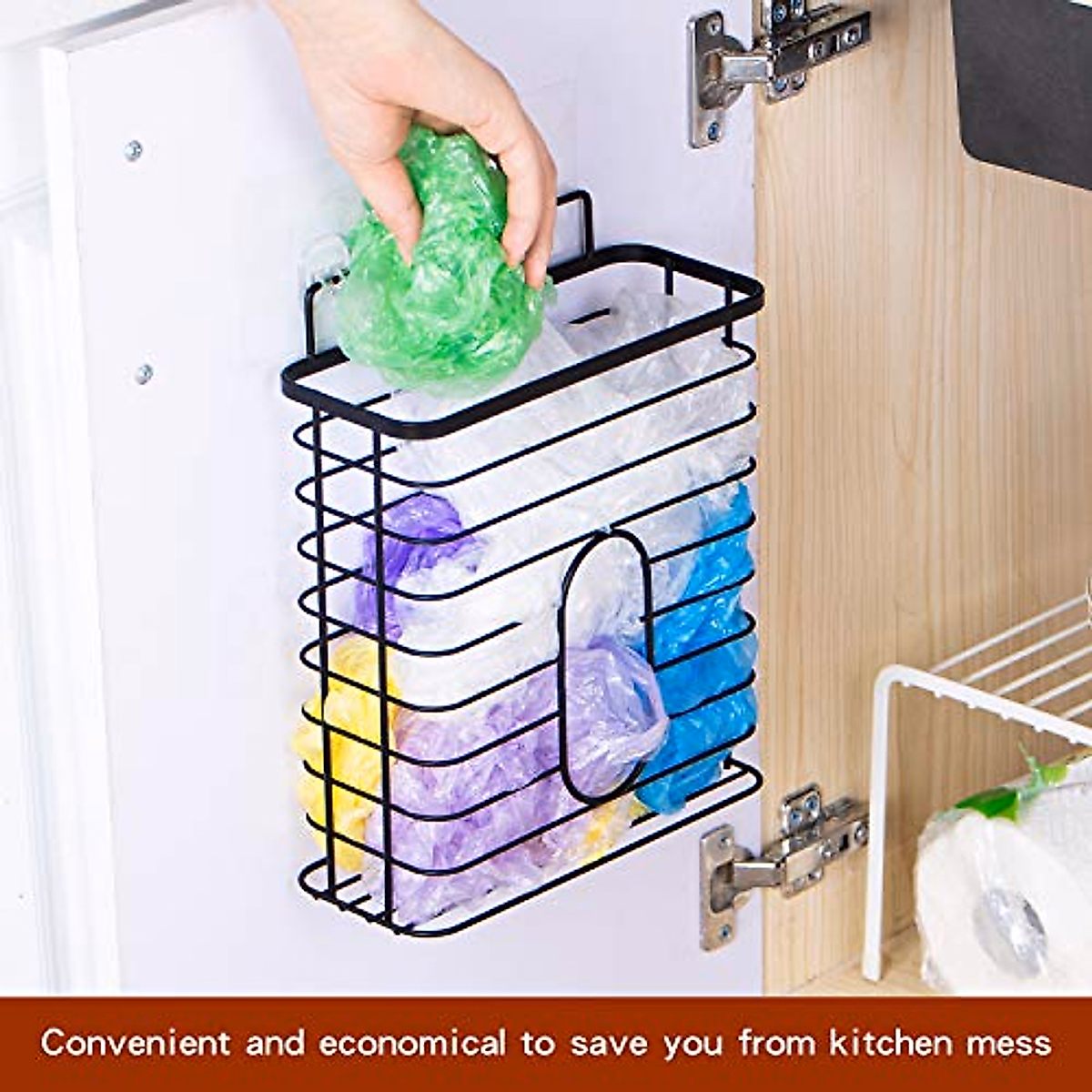 Easy Wall Mount Bag Saver,Plastic Shopping Bags Organizer,Kitchen Storage Organizer Holder or Basket,Grocery Plastic Bag Holder and Dispenser for Plastic Bags