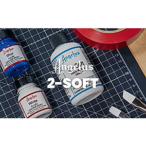 Angelus 2-Soft Fabric Medium Additive For Acrylic Paint- Mix to Paint Canvas, Fabrics, Clothes, Jackets, & More- 4oz