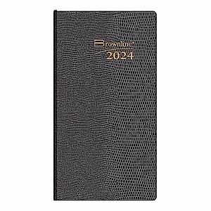 Brownline 2024 Traditional Weekly Pocket Planner, Appointment Book, 12 Months, January to December, Perfect Binding, 6" x 3.125", Assorted Colors (CB403.ASX-24)