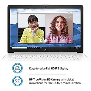 HP [Windows 11 Pro] 17 17.3" FHD Business Laptop, 11th Gen 4-core i5-1135G7 (Beats i7-1065G7), 16GB RAM, 1TB PCIe SSD, Intel Iris Xe Graphics, Backlit Keyboard, Wi-Fi 5, Bluetooth, Webcam, w/Battery