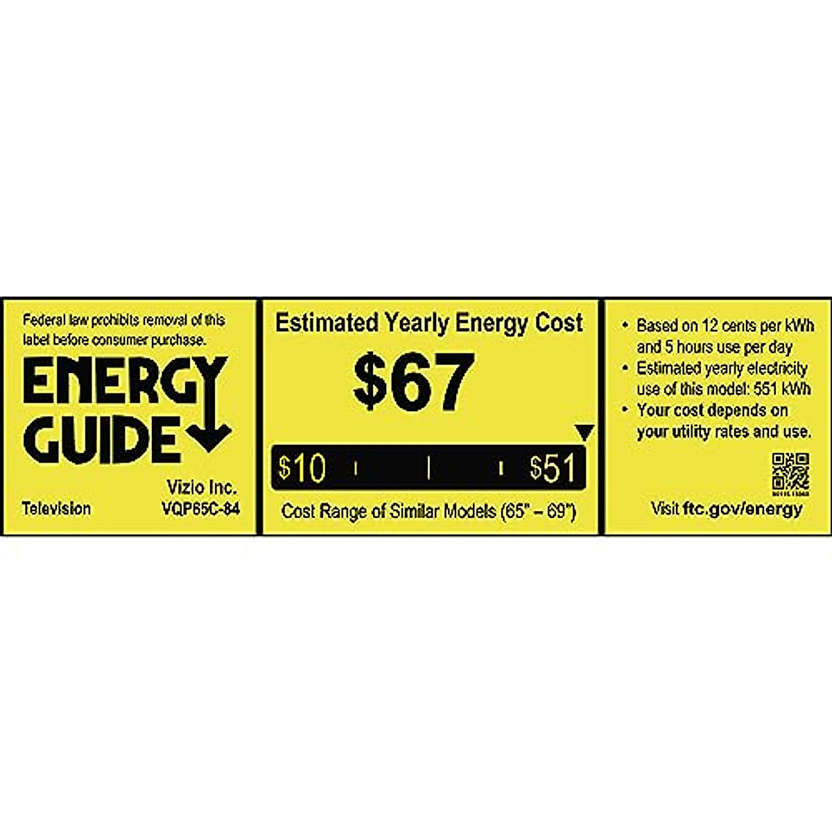 VIZIO 65-inch Quantum Pro 4K QLED 120Hz Smart TV with 1,000 nits brightness, Dolby Vision, Local Dimming, 240FPS @ 1080p PC Gaming, WiFi 6E, Apple AirPlay, Google Cast Built-in (VQP65C-84, 2023)