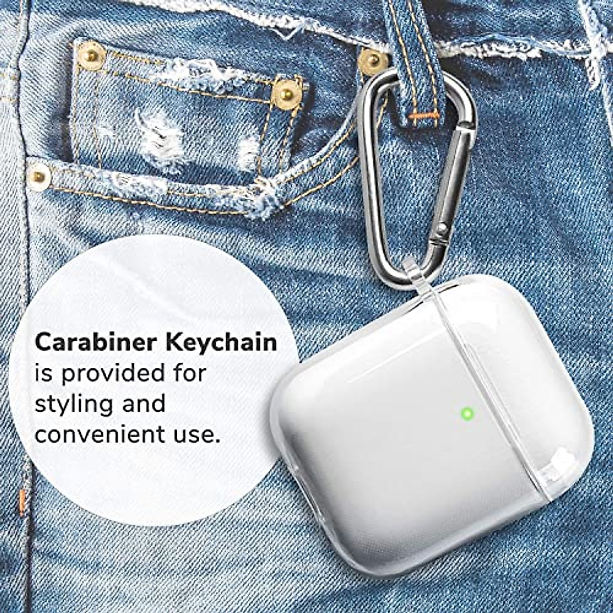 Custom Name & Initial Crystal Clear Airpods Case for Apple AirPod Pro and 3rd Generation，Thin Shockproof Protective Customized Transparent Case（Purple Butterfly）