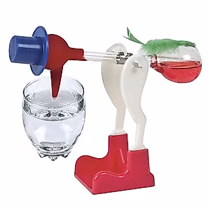 Ozgkee Non Stop Liquid Drinking Glass Bird Funny Duck Drink Water Desk Toy (Red)