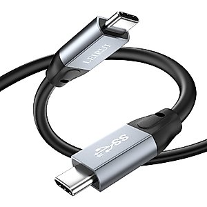 LEIRUI USB-C Cable, 6.6FT, Supports PD 100W, 20Gbps Data Transfer, 4K@60Hz Video, USB C to USB C 3.2 Cable for Thunderbolt 3/4, Oculus Quest, Switch, iMac, MacBook, iPad Pro, Dell XPS