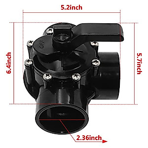4717 2 to 2-1/2-Inch Diverter Valve 3-Port Replacement for Jandy NeverLube Valve for Pool and Spa