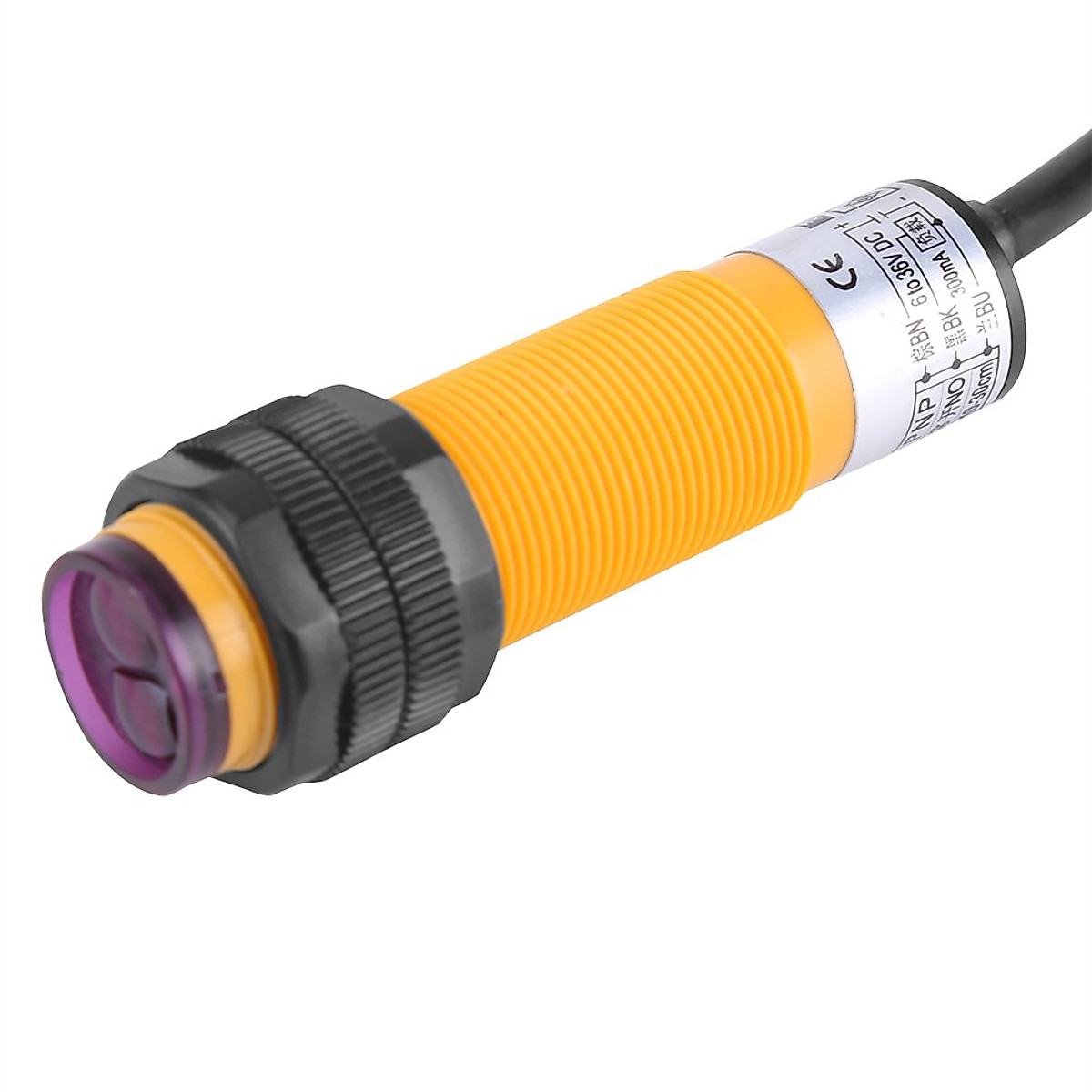 Infrared Ray Through-Beam Reflection Optical Photoelectric Switch Sensor E18-B03P1 5-30cm DC 3 Wire 6-36V PNP IR Photoelectric Sensor Switch