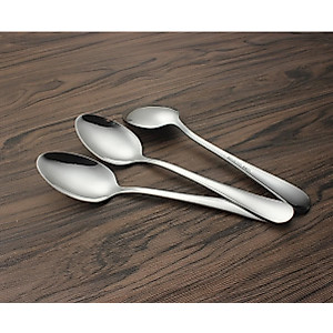 KINGSUPER Stainless Steel Table Soup Spoon(Set of 6)