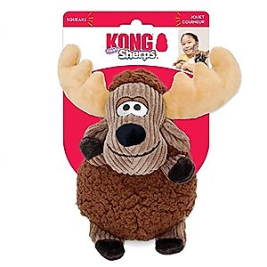 KONG Company 38749830: Sherps Floofs Moose Plush SqueakDog Toy, Md