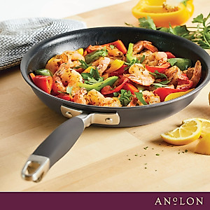 Anolon Advanced Home Hard Anodized Nonstick Frying Pan/Skillet, 10.25 Inch - Moonstone