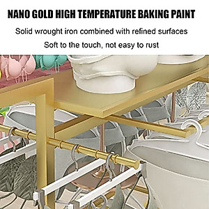 Clothes Retail Heavy Duty Metal Hanging Garment Racks, Clothing Store Metal Hanger Storage Shelves Double Sided Display Stand, Underwear/Bra/Swimsuit/Sock Organizer Shelf, Jewelry Holder