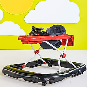 Bright Starts Ways to Play 4-in-1 Walker - Ford Mustang, Red, Ages 6 Months +, Red