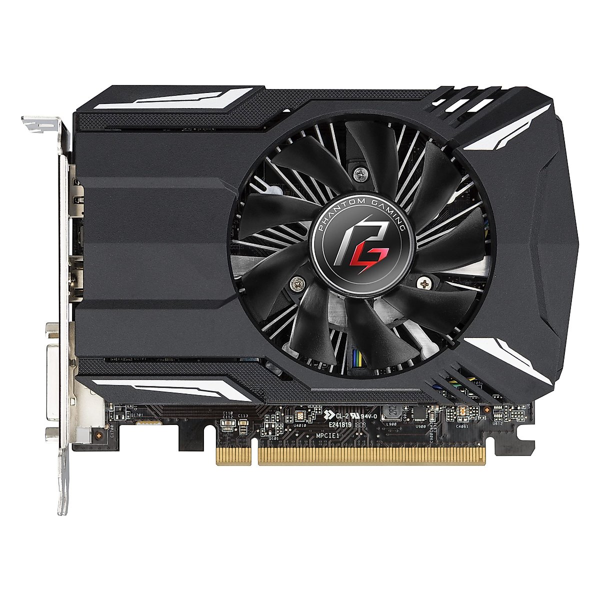 ASRock AMD Phantom Gaming Radeon RX 550 2G DisplayPort HDMI DVI GDDR5 128-bit 5120 x 2880 PCI Express x16 6000 MHz Graphics Card DirectX