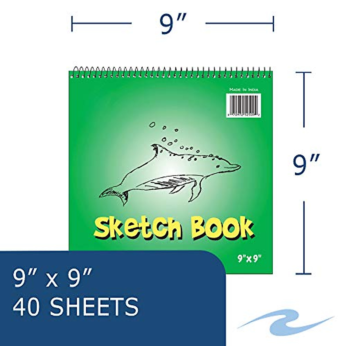 Roaring Spring Kid's Art Variety Pack, One Each - Doodle Pad, Drawing Pad, Sketch Book & Watercolor Pad, 4 Art Pads