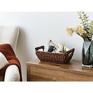 StorageWorks Round Paper Rope Storage Baskets