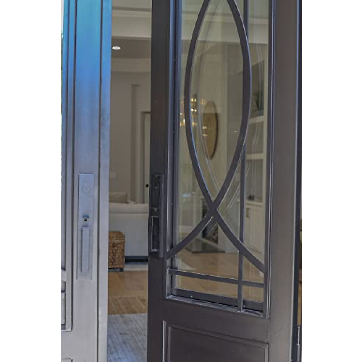 Weslock Xanthis Single Cylinder Entry Handle Set with Philtower Lever (Keyed Handleset, Matte Black)