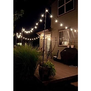 KOR (Pack of 10) G16.5 Clear FinshDecorative (E12) Candelabra Base Globe Shape Incandescent 120V G16 1/2 Light Bulbs (15)