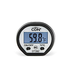 CDN ProAccurate® Digital Thermometer with Protective Sheath, 5" Stem with Thin Tip Probe, White Display (DT392)