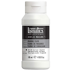 LIQUITEX Acrylic Masking Fluid Medium 118ML, Transparent