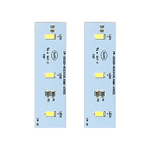 GEAIN SW-BX02B Refrigerator LED Light(2 pcs) for Magic Chef Refrigerator and Electrolux Refrigerator LED Light Board|Refrigerator LED Light Module Replacement ZBE2350HCA,DC 12V