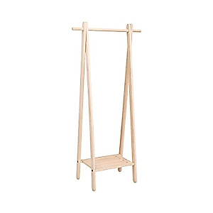 Pennsylvania Woodworks Handcrafted Maple Garment Rack - Sleek & Stylish Clothing Storage, Home Organization, Boutique Display, Coat Rack, Laundry Room Decor - Made in the USA (Medium)