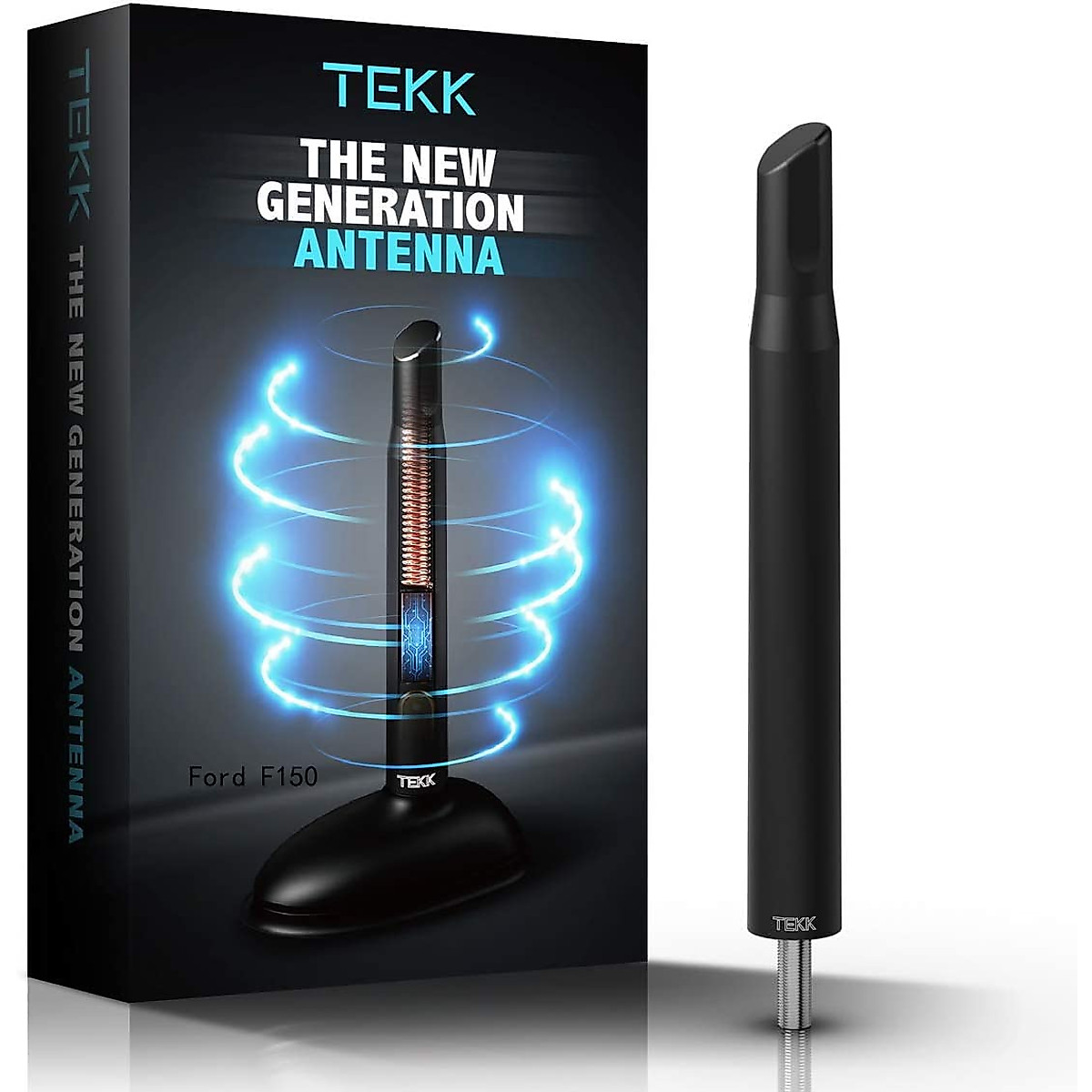 Tekk Short Antenna Compatible with 1997-2025 Ford F150 Pickup Truck | Designed for Optimized FM/AM Reception | 4.8 Inches