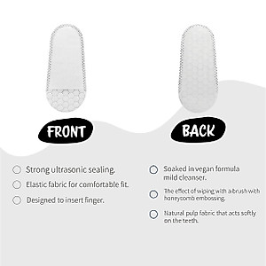 Puppy Crush Pet Finger Tooth Paste Mint (50 Wipes) Easy-to-use Disposable pet Finger Tooth Wipes