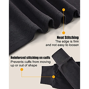 Jecery 4 Set Thermal Underwear for Men Soft Long Underwear Cotton Warm Men's Thermal Underwear Bottoms and Tops for Winter(Black Gray, 3X-Large)