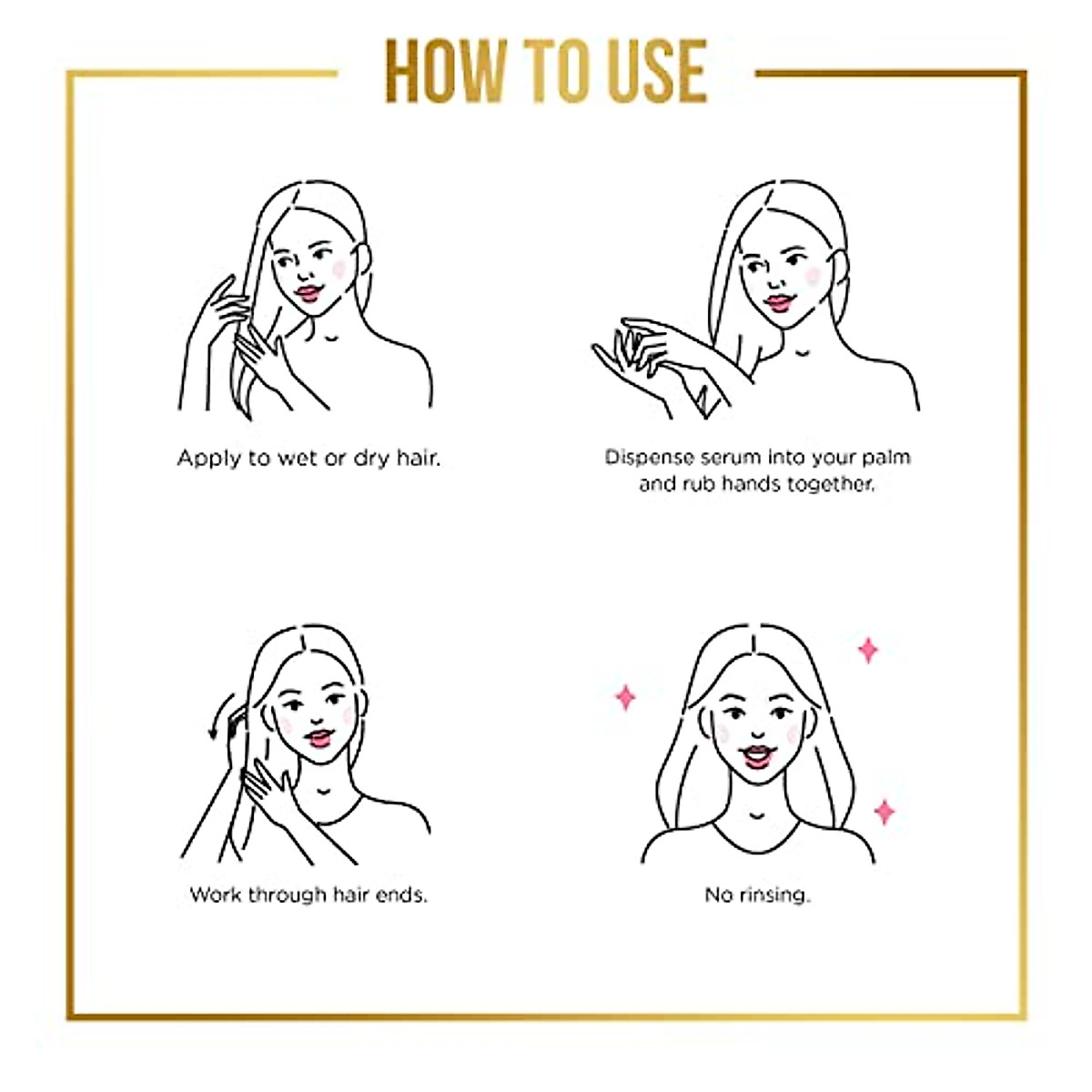 Pantene Hair Serum, Split Ends Hair Treatment, Hair Serum for Frizzy and Damaged Hair, Miracle Rescue, 3.2 oz