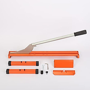 Nisorpa Upgraded Vinyl Plank Cutter Manual Laminate Floor Cutting Tool with Movable V Support Heavy Duty Steel Quick Cut for 8-12inch Wide Floor Tiles