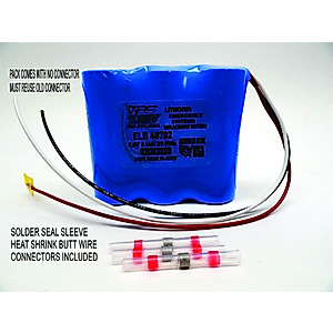 ELB-48702, ELB48702 Replacement LITONIA Emergency Battery Pack, Wire Leads NO Connector!!
